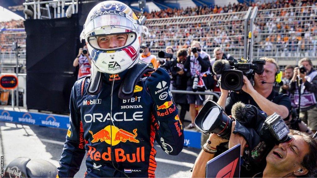 Dutch Grand Prix: Max Verstappen beats Lando Norris to pole in crash-strewn session - BBC Sport