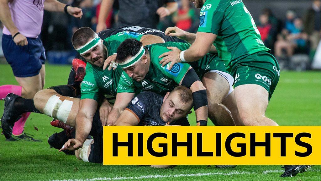 United Rugby Championship highlights: Ospreys 19-22 Connacht - BBC Sport