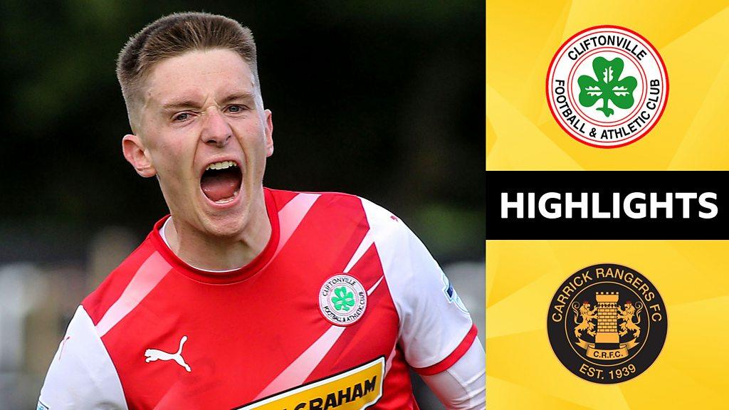 Watch: Chris Curran penalty edges Cliftonville past Carrick Rangers ...