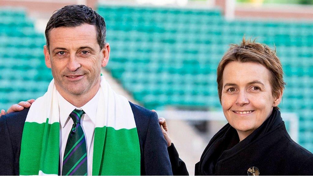 Hibernian manager Jack Ross speaks about CEO Leeann Dempster's ...