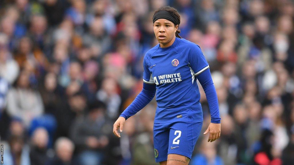 Mia Fishel: Chelsea and USA striker tears ACL on international duty - BBC Sport