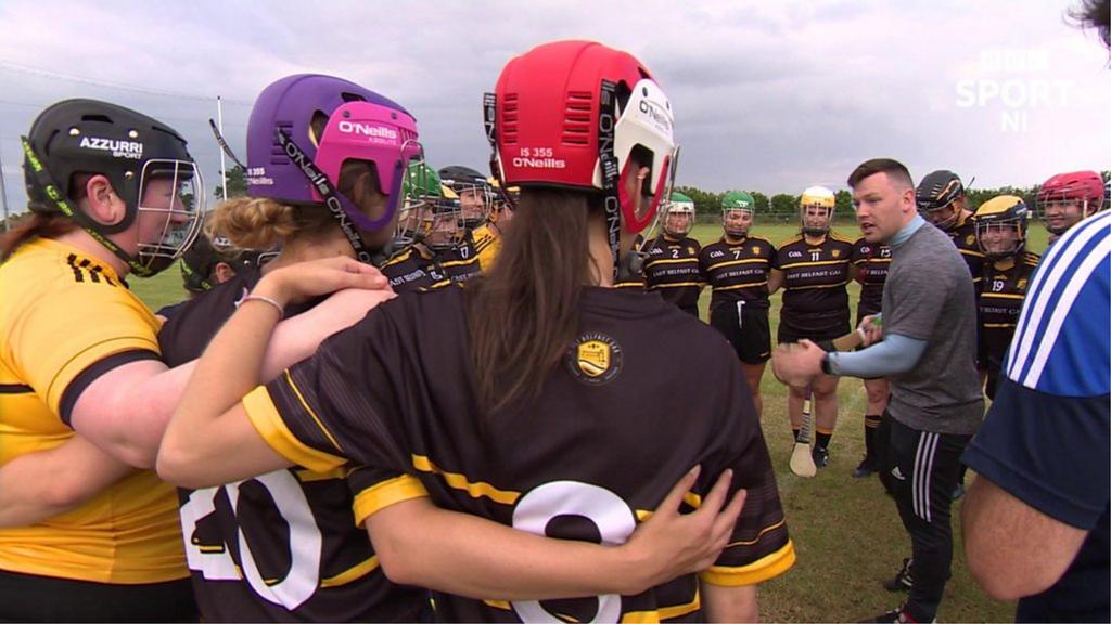 Watch: East Belfast GAA make history on camogie field - BBC Sport