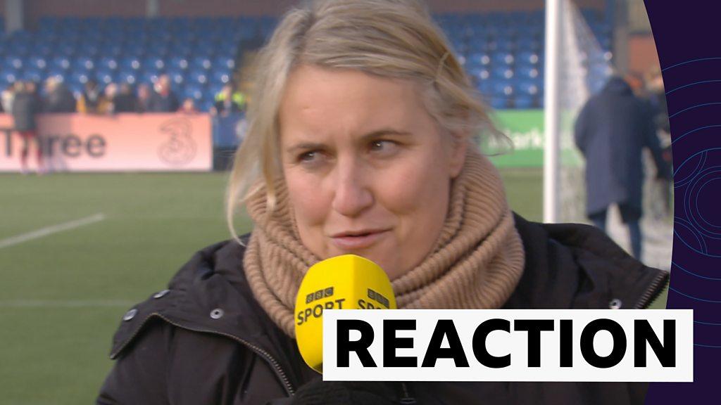 WSL: Emma Hayes reacts to Chelsea v Liverpool abandonment - BBC Sport