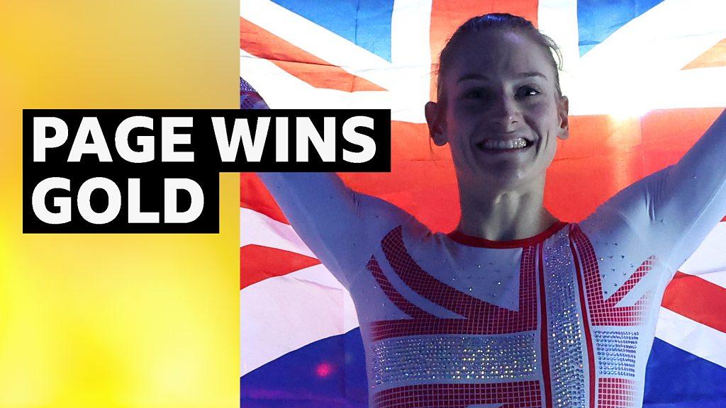 Great Britain's Bryony Page wins trampoline gold at World Championships ...