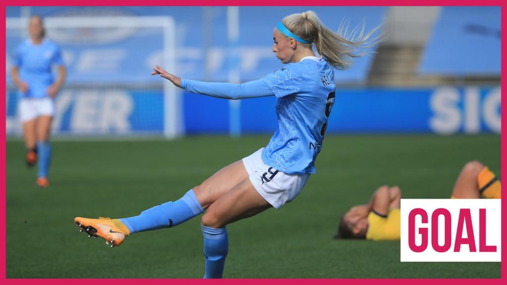 WSL: Chloe Kelly curls in 'fabulous' opener for Manchester City against ...