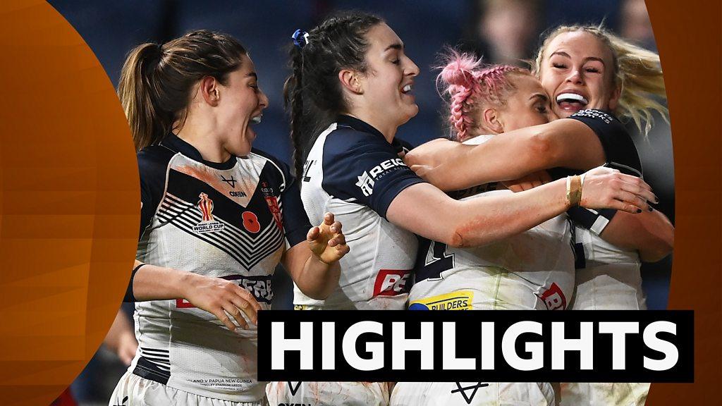 Rugby League World Cup: England 42-2 Papua New Guinea highlights - BBC ...