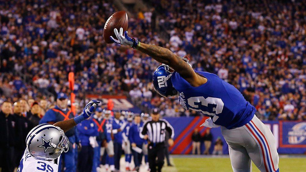 Odell Beckham Jr's famous catch for the New York Giants - BBC Sport