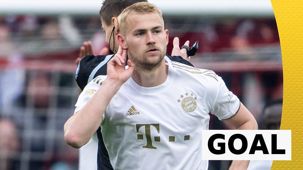 Matthijs de Ligt's 25 yard strike keeps Bayern Munich top in 1-0 win ...