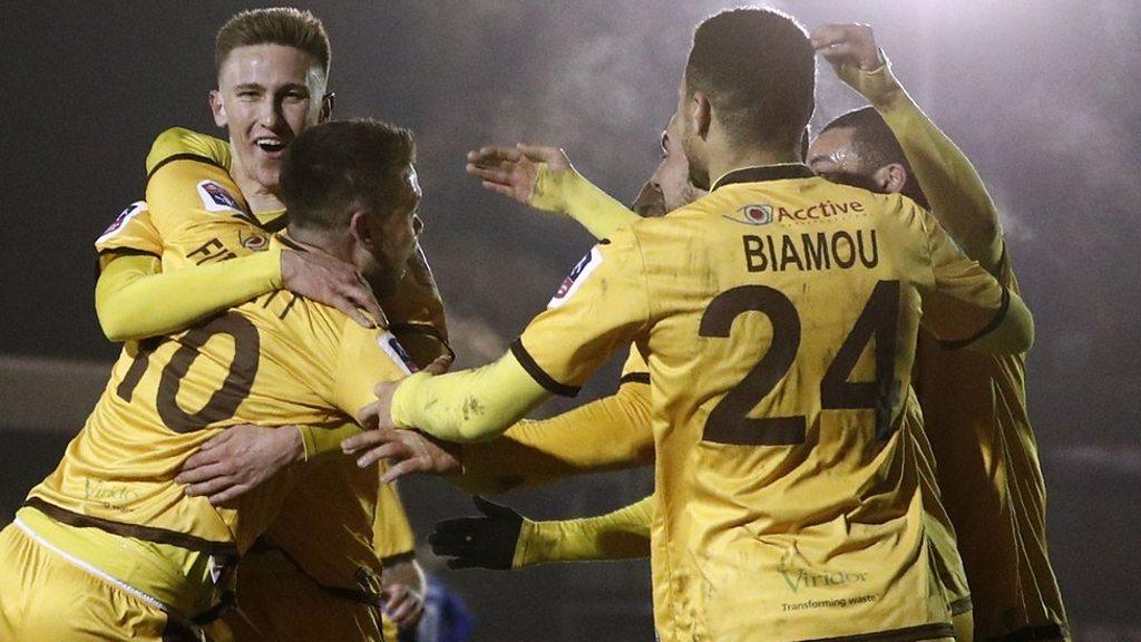 FA Cup: AFC Wimbledon 1-3 Sutton United highlights - BBC Sport