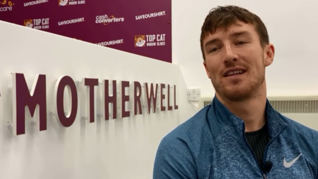 Motherwell: Christopher Long on proposing after scoring winner - BBC Sport