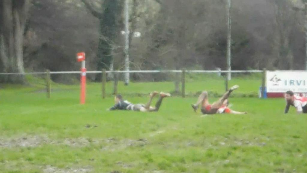 Devon rugby player 'scores try' on five-metre line instead of try line ...