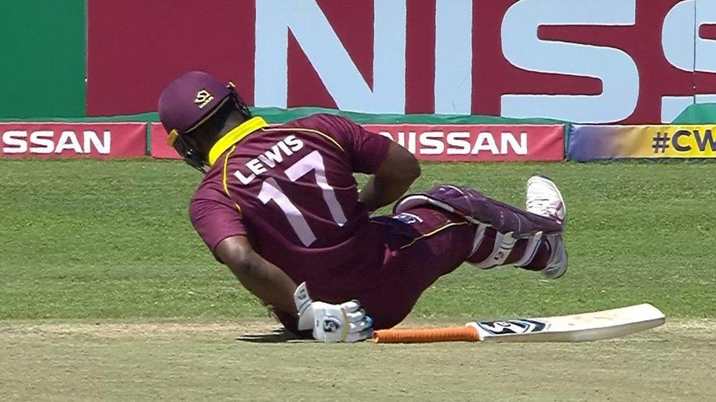 World Cup Qualifier: West Indies v Scotland - Evin Lewis takes direct ...