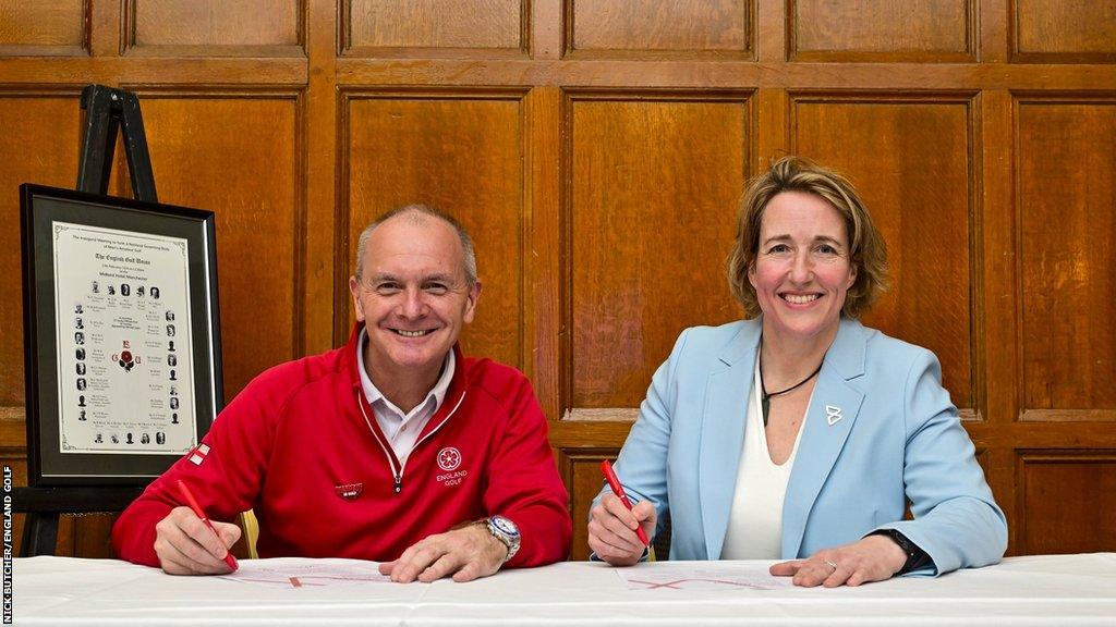 England Golf sign women in sport Brighton plus Helsinki declaration ...