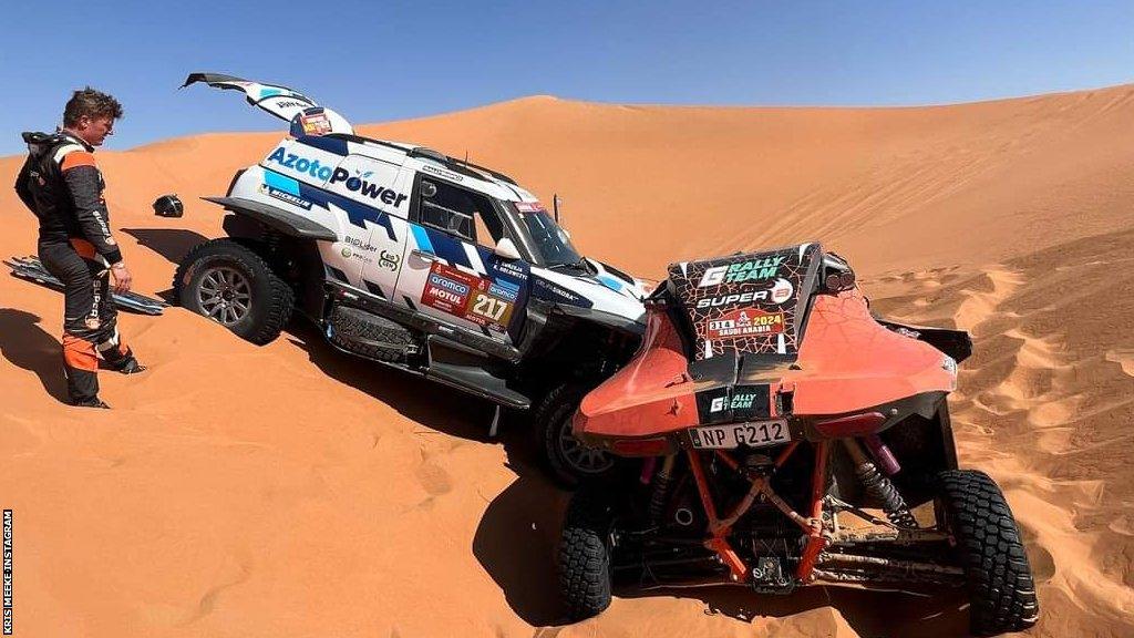 Dakar Rally: Kris Meeke retires after sustaining roll cage damage - BBC ...