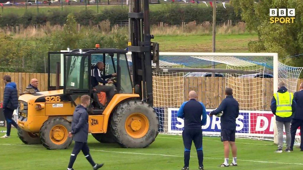 Irish Premiership: 'Reaching new heights' as forklift truck employed at ...