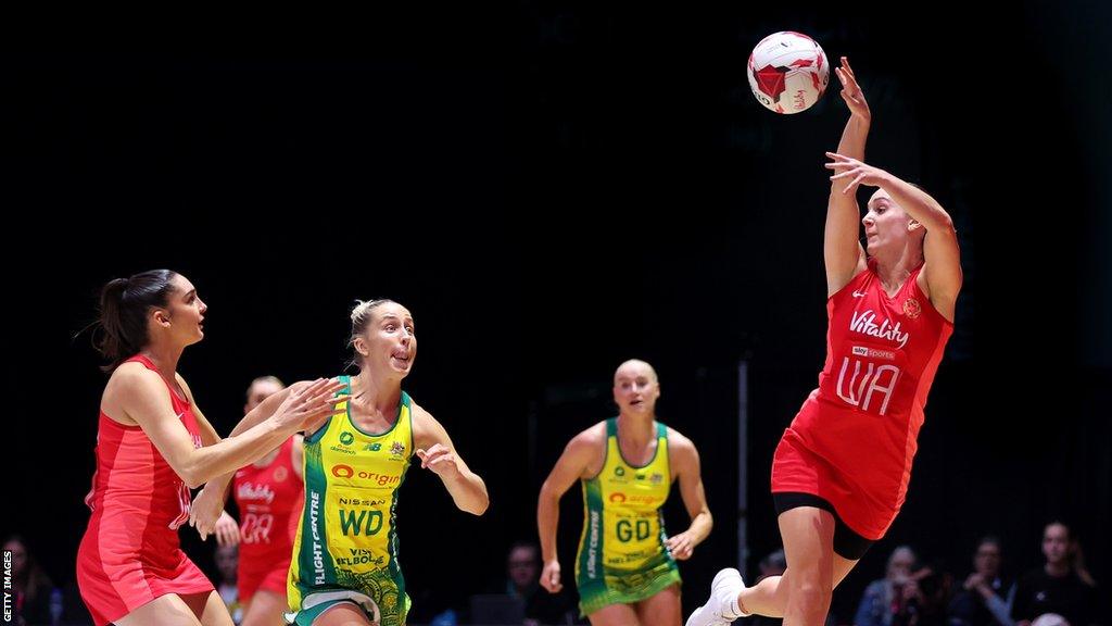 Netball Nations Cup 2024: England slump to 69-49 defeat by Australia ...