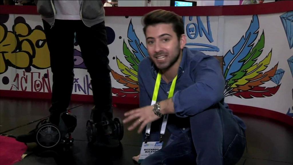 CES 2016: Ricky tries new 'rocket skates' - BBC Newsround