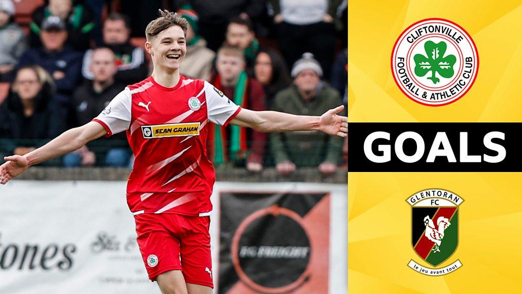 Irish Premiership: Sean Moore double sees Cliftonville past Glentoran ...