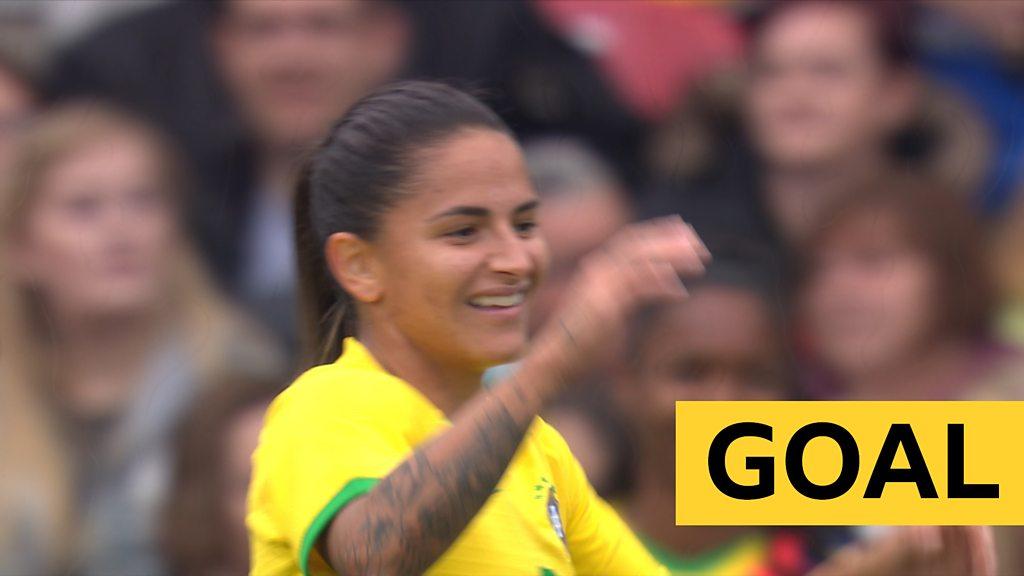 England v Brazil: Debinha scores her second to give Brazil 2-0 lead ...