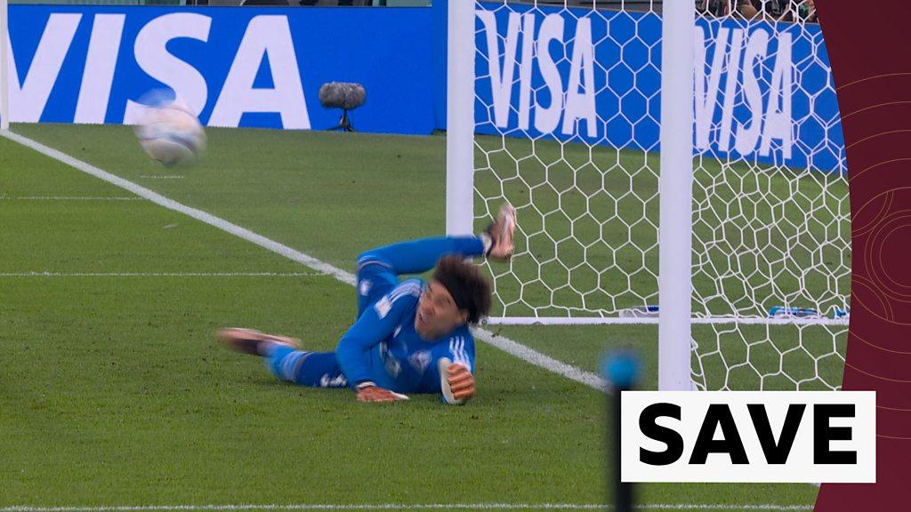 World Cup 2022: Guillermo Ochoa makes incredible save - BBC Sport