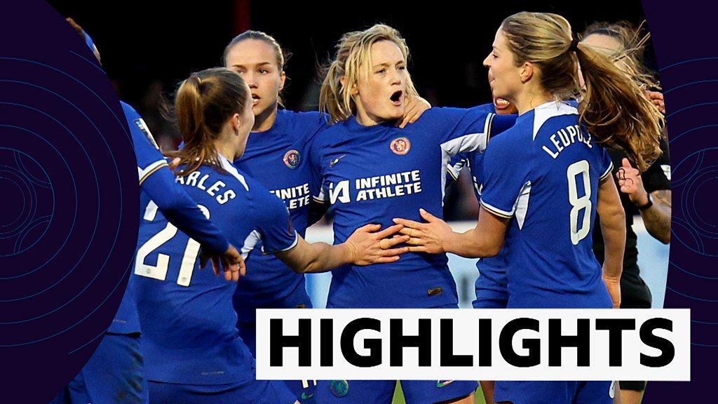 WSL highlights: Chelsea return to top of league with 2-0 win over West ...