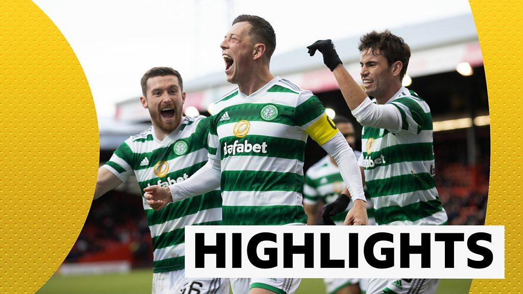 Watch: Dominant Celtic strike late to beat Aberdeen - BBC Sport
