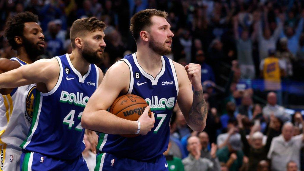 NBA: Luka Doncic leads Dallas Mavericks to win over Golden State Warriors - BBC Sport