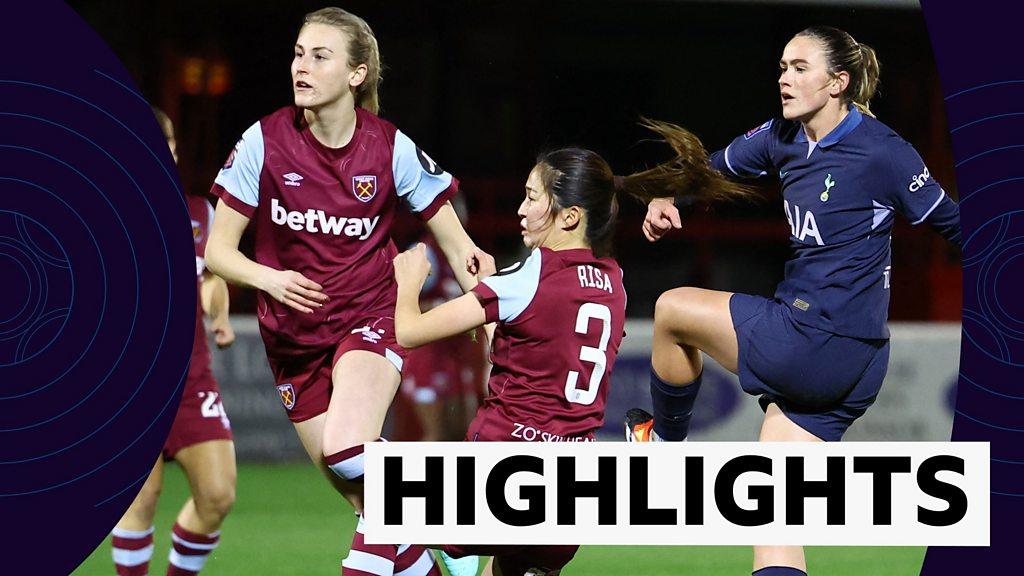WSL: Spurs beat West Ham in seven-goal thriller - highlights - BBC Sport