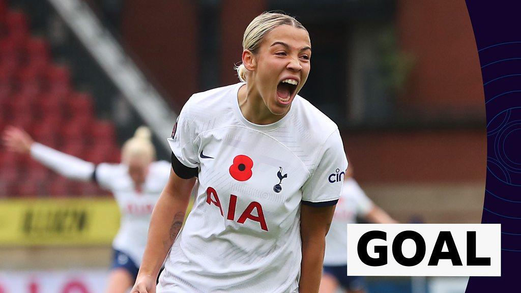 WSL: Celin Bizet fires opener for Tottenham Hotspur against Liverpool ...