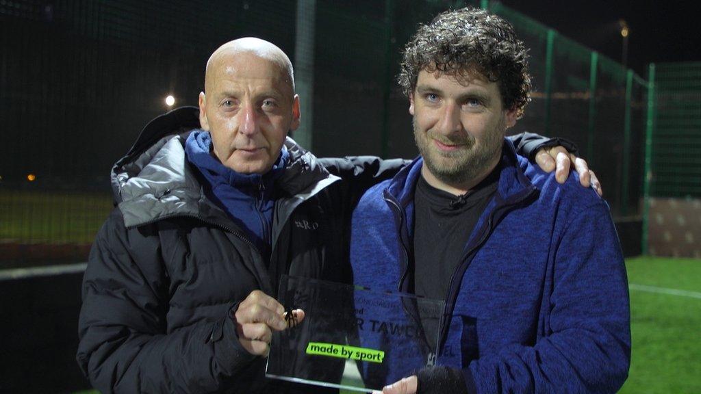 Football coach Delwyn Derrick named Wales' 2019 Unsung Hero - BBC Sport