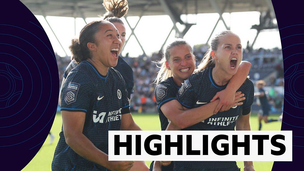 WSL highlights: Chelsea draw with nine-player Man City - BBC Sport