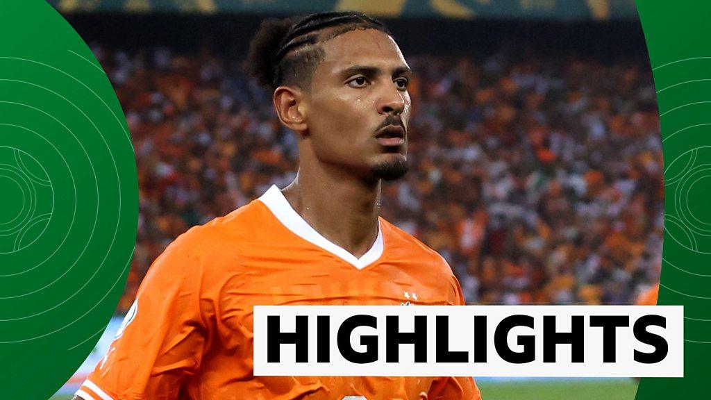 Afcon 2023 final: Nigeria 1-2 Ivory Coast - highlights - BBC Sport