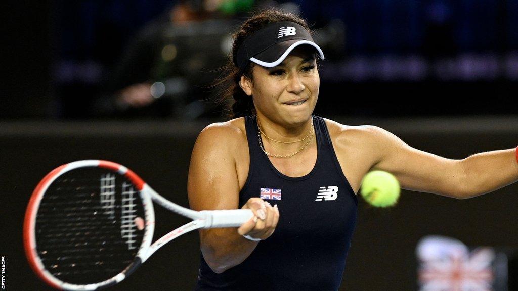 Heather Watson beats Danka Kovinic in first round in Texas - BBC Sport