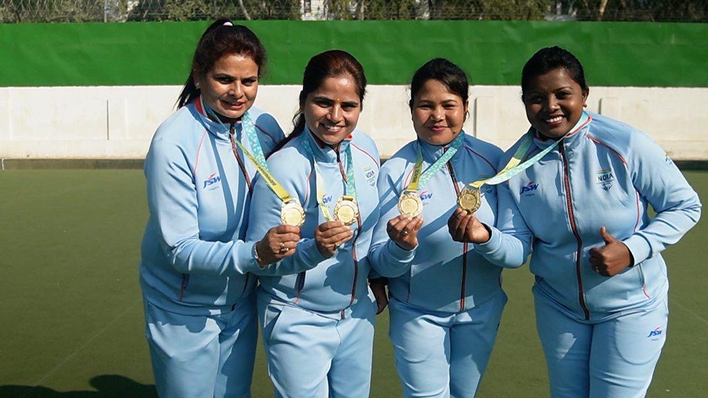 Watch: The game-changers of Indian lawn bowls - BBC Sport