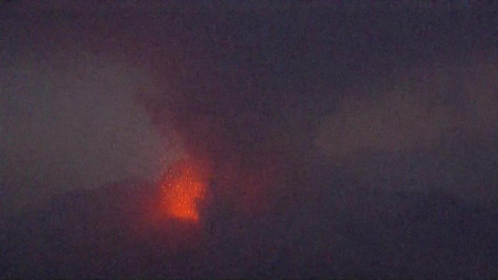 WATCH: Volcano erupts in Japan - BBC Newsround