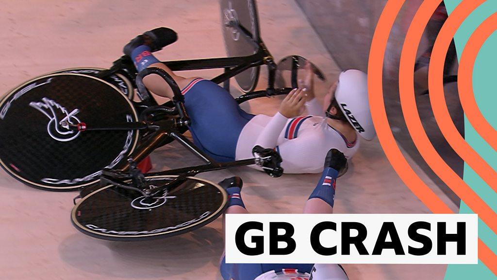 European Championships: Great Britain women crash out of team sprint ...