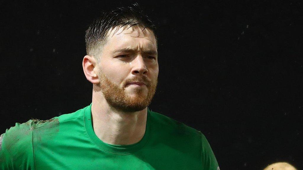 Newport County goalkeeper Joe Day didn't know his wife had given birth ...