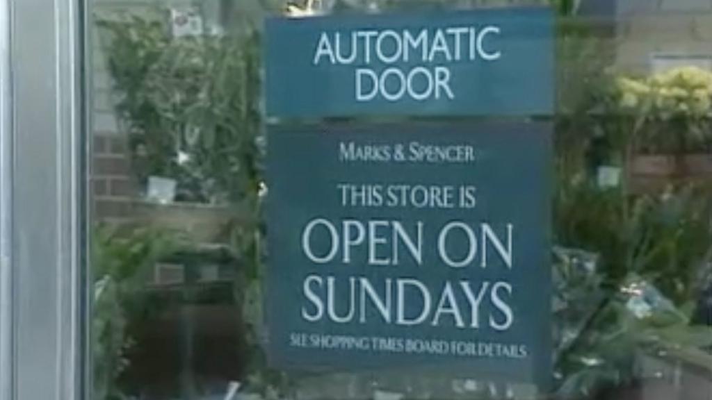 BBC Archive 1994: Shops open on Sunday - BBC
