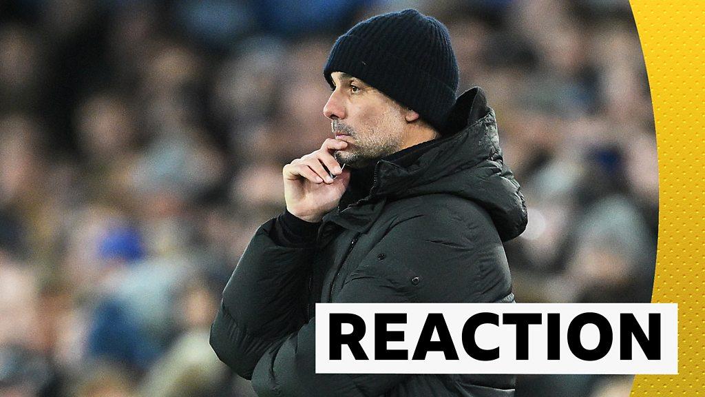 Everton 1-3 Manchester City: Pep Guardiola hails 'massive win' - BBC Sport