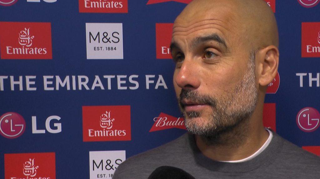 Manchester City 1-0 Brighton: Guardiola says - Quadruple almost ...