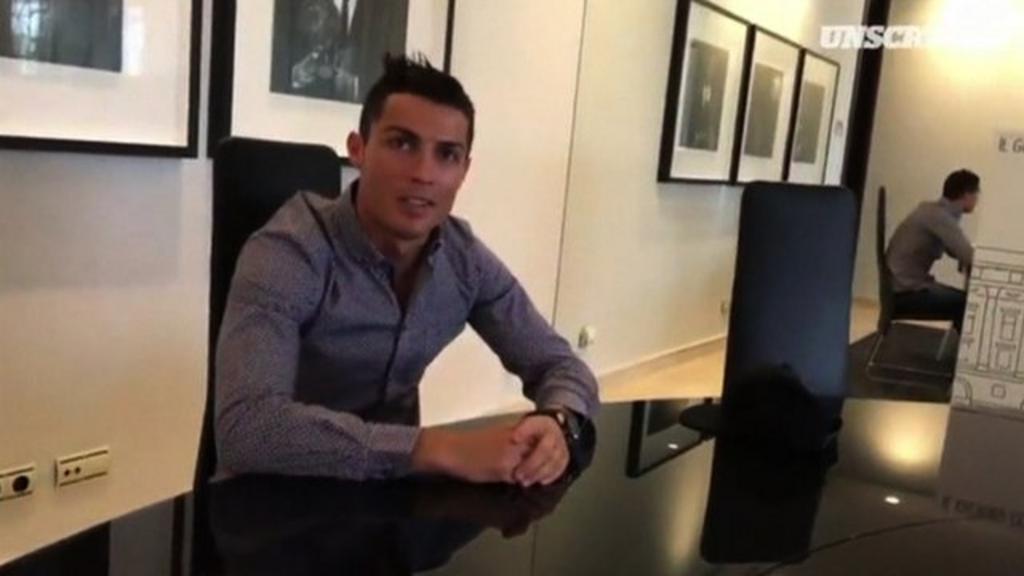 Real Madrid star Cristiano Ronaldo gives grand tour of his home - BBC Sport