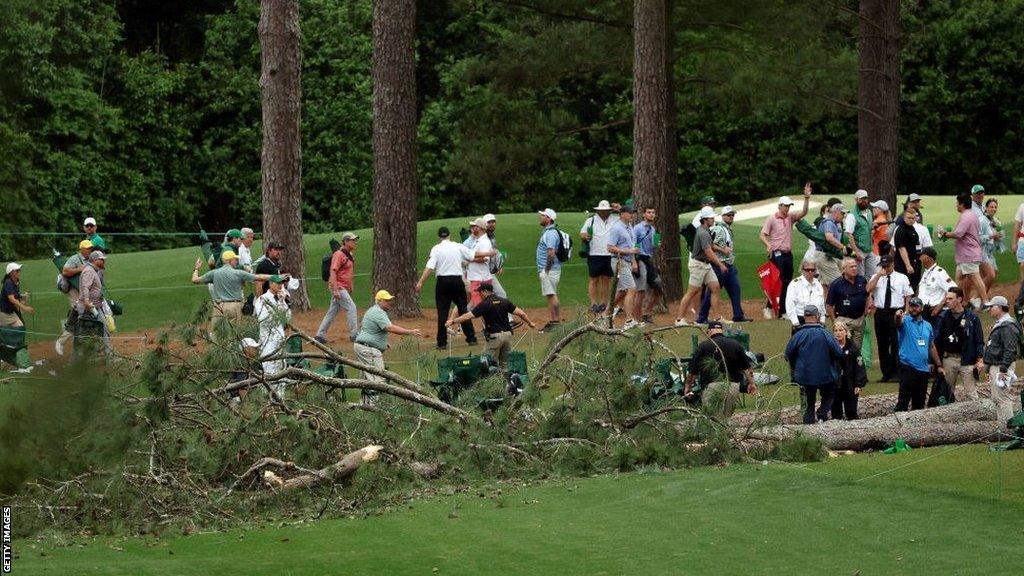 Masters 2024 start time: Thunderstorms delay round one at Augusta ...