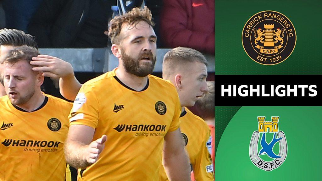 Watch: Cushley double gives Carrick win over Swifts - BBC Sport