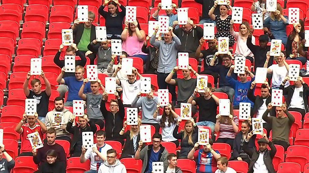 FA Cup final: Wembley stadium magic trick wows crowd - BBC Sport