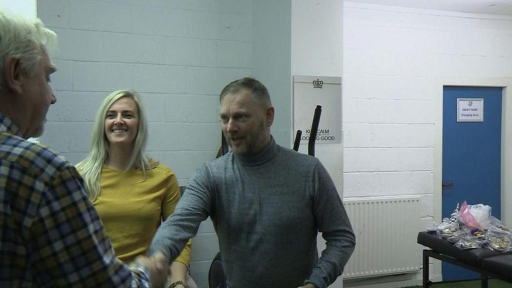 A former football manager meets the man who saved his life - BBC Sport
