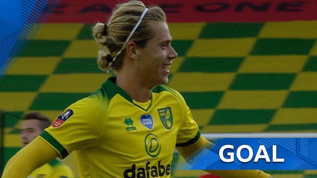 FA Cup: Norwich City's Todd Cantwell scores equaliser against Man Utd ...