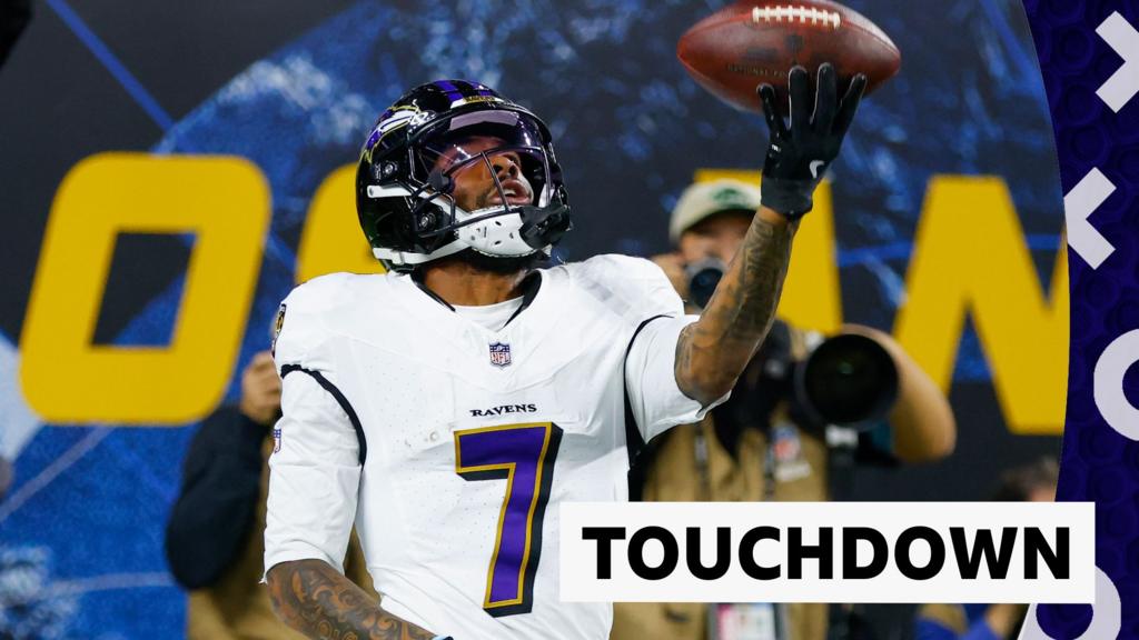 NFL: Rashod Bateman scores touchdown for Baltimore Ravens at Los ...