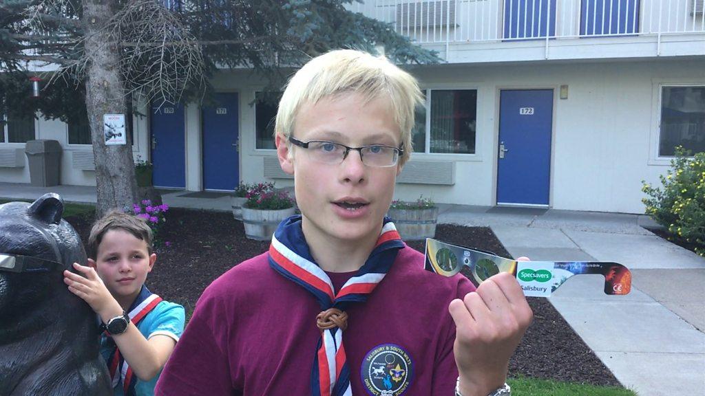 Eclipse: British scouts epic eclipse journey continues... - BBC Newsround