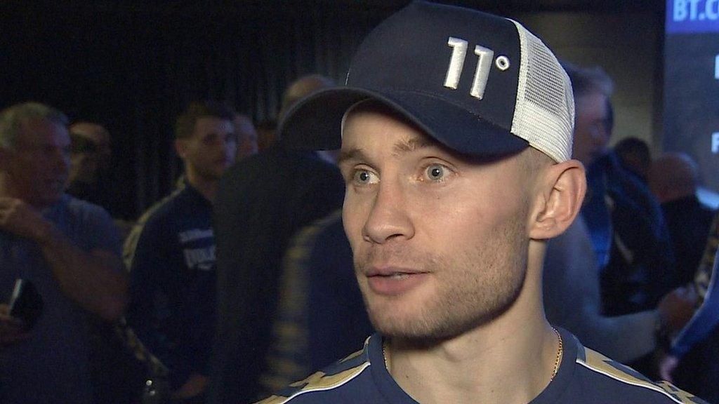 'He's getting nervous now' - Frampton predicts stoppage win over ...