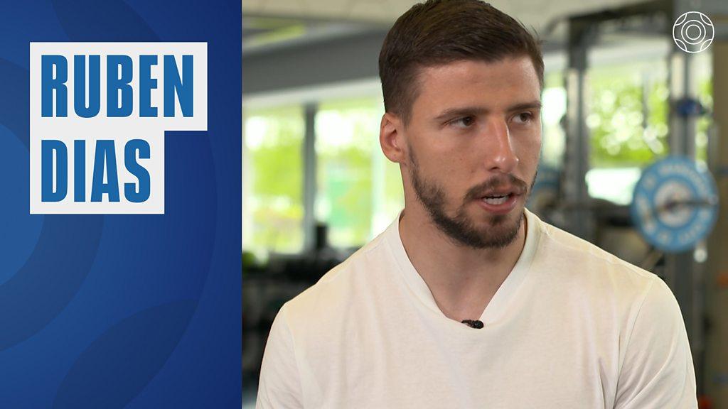 Ruben Dias: Manchester City defender enjoying big game 'nerves' - BBC Sport